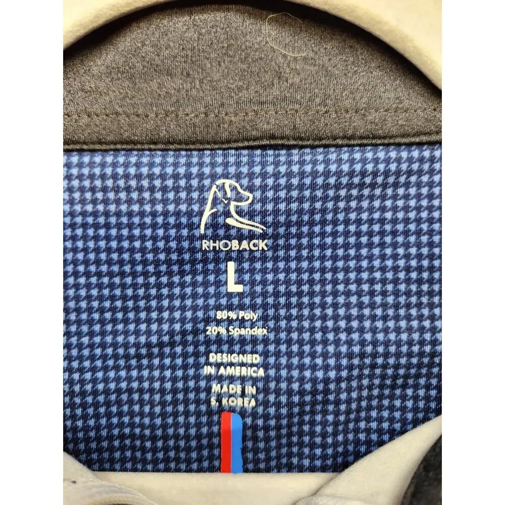 Rhoback | Other | Rhoback Quarter Zip Pullover Mens Large Blue ...